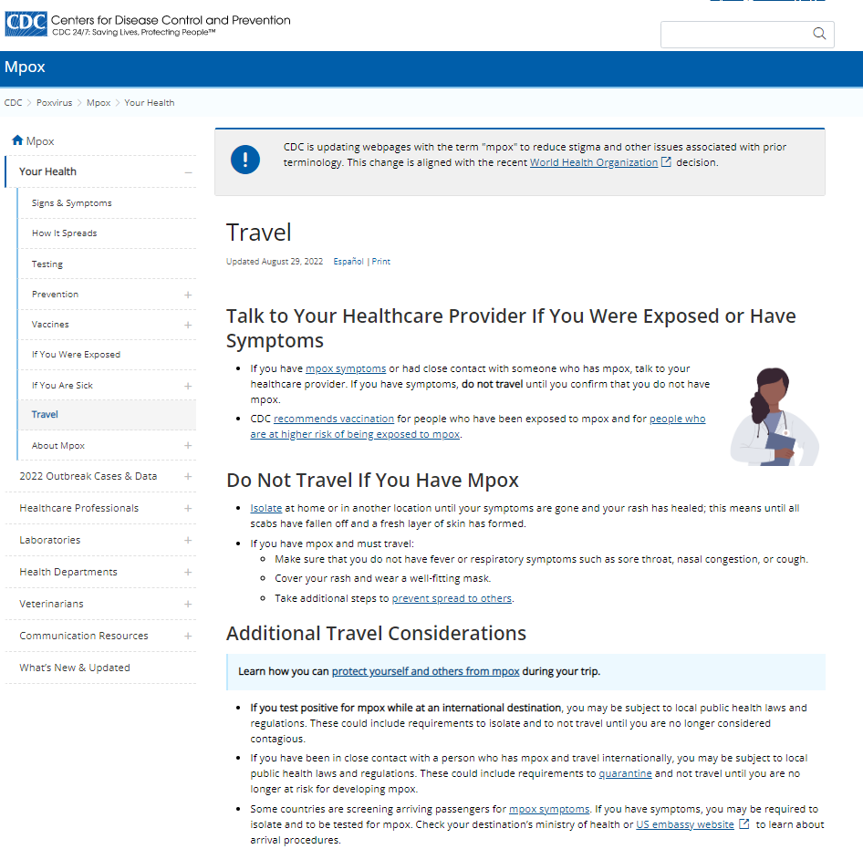 Factsheet Travel Considerations For Mpox Vaccine Resource Hub